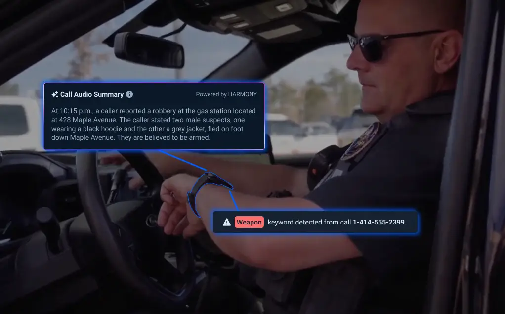 Law enforcement agencies: Get real-time intelligence for safer response
